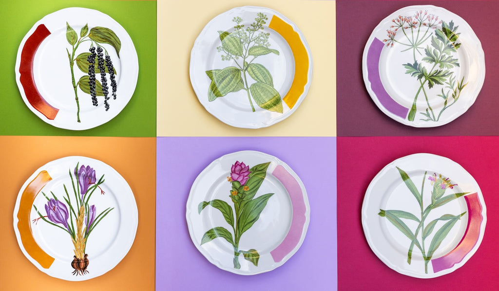Le Spezie - bright colored artistic dinnerware sets - Made in Italy ...