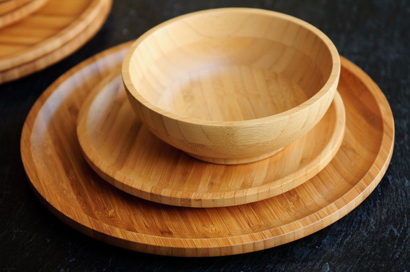 100% Organic Bamboo 4-piece Dinner Set – DishesOnly