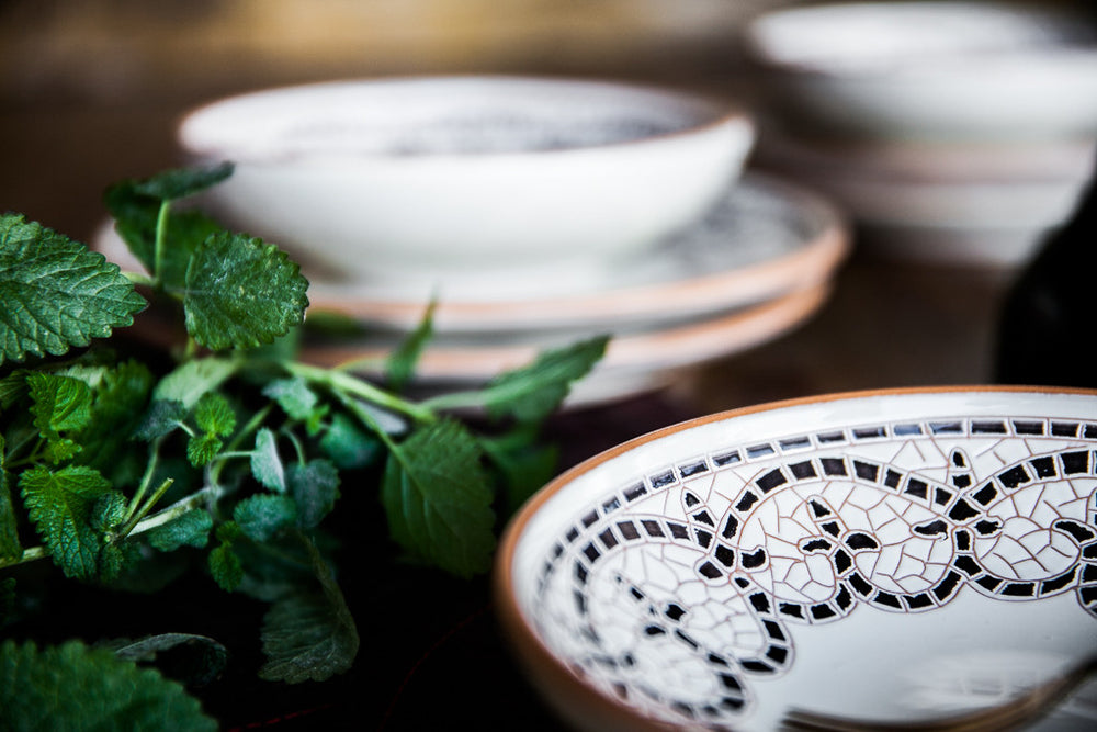 Mosaico Rustic-Chic Greek Mosaic Dinnerware Set - dishesonly – DishesOnly